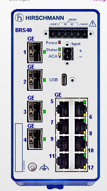 BRS40-8TX-4SFP-EEC - 942 170-019 Managed 12-port Switch