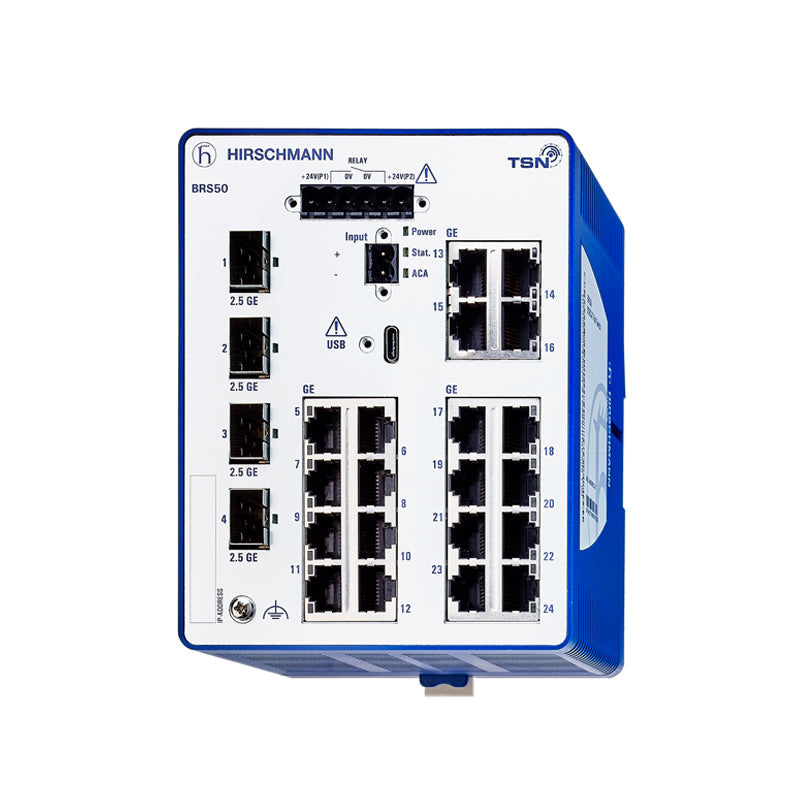BRS50 Series - All Gigabit Ports, SFP Uplink Ports | IndustrialComms