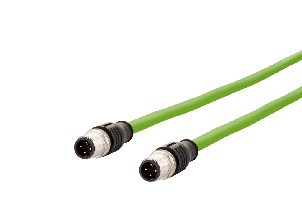 142M1D11050 - Connection line M12 plug straight - M12 plug straight 4 ...