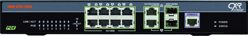 SWM-8TPS-2UCB - 8-Port Industry Grade Gigabit Ethernet Switch